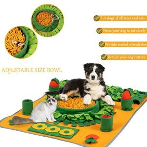 STEFE Snuffle Mat for Dogs, Interactive Dog Puzzle Toys, Stress Relief Sniff Mat for Small, Medium and Large Dogs, Feeding Mat for Smell Training and Slow Eating, Encourages Natural Foraging Skills.