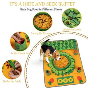 STEFE Snuffle Mat for Dogs, Interactive Dog Puzzle Toys, Stress Relief Sniff Mat for Small, Medium and Large Dogs, Feeding Mat for Smell Training and Slow Eating, Encourages Natural Foraging Skills.