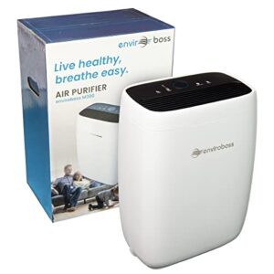 enviroboss m300 air purifier, up to 310 sq ft, white