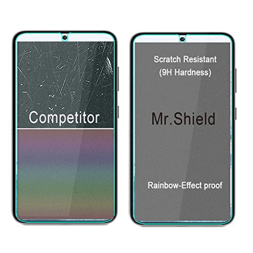 Mr.Shield [3-Pack] Designed For Samsung Galaxy S23 5G [6.1 Inch] [Fingerprint Unlock Compatible] [Tempered Glass] [Japan Glass with 9H Hardness] Screen Protector with Lifetime Replacement