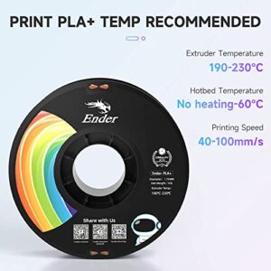 Creality PLA Pro(PLA+) 3D Printer Filament 1.75mm, PLA Plus Orange, Toughness Upgraded Dimensional Accuracy +/- 0.03mm, 1kg Spool(2.2lbs) Ender PLA+ Filament for Most FDM 3D Printer