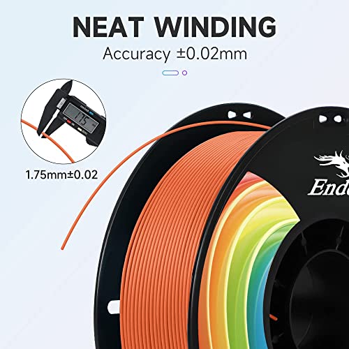 Creality PLA Pro(PLA+) 3D Printer Filament 1.75mm, PLA Plus Orange, Toughness Upgraded Dimensional Accuracy +/- 0.03mm, 1kg Spool(2.2lbs) Ender PLA+ Filament for Most FDM 3D Printer