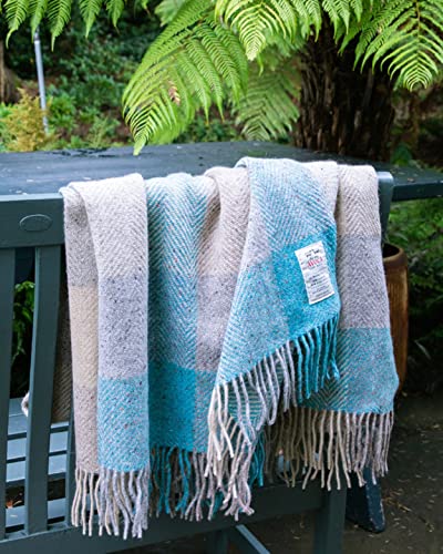 Avoca Mohair Blend Tweed Throw - Dewdrop Design - Made in Ireland 562 x 72