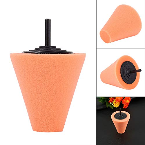 Wheel Foam Ball Buffing Pad, Beauty Care, 1Pcs Foam Polishing Cone Shaped Buffing Pads For Wheels - Use With Power Drill