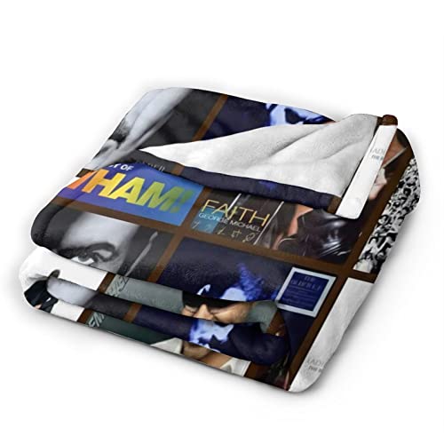 GingerDHallberg Throw Blanket George Singer Michael Lightweight Flannel Blanket Air Conditioning Blankets for All Season 80"x60"