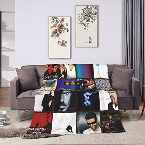 GingerDHallberg Throw Blanket George Singer Michael Lightweight Flannel Blanket Air Conditioning Blankets for All Season 80"x60"