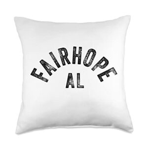 fairhope beach alabama local basic beach everyday hometown fairhope alabama home throw pillow, 18x18, multicolor