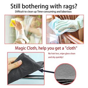 zipelo 2PCS Thickened Magic Cleaning Cloth, 15.7"x19.7" Reusable Glass Cleaning Rags, Microfiber Magic Lint Free Cloth, All-Purpose Streak Free Towels for Kitchens Glass Cars Windows Mirror Door