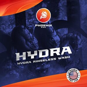 Phoenix E.O.D. Hydra Rinseless Wash - 1 Gallon - Encapsulates and Emulsifies Dirt, Safe on Paint, Coatings, and Wraps. (Gallon)