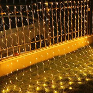 Dazzle Bright 40FT 200 Count Christmas Mini String Lights + 360 LED 12FT x 5 FT Christmas Net Lights