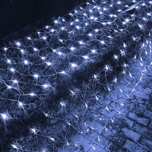 Dazzle Bright 33FT 100 LED Christmas String Lights + 360 LED 12FT x 5 FT Christmas Net Lights