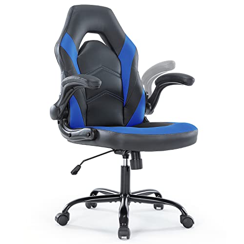 OLIXIS Office PU Leather Managerial Executive Chair, Blue