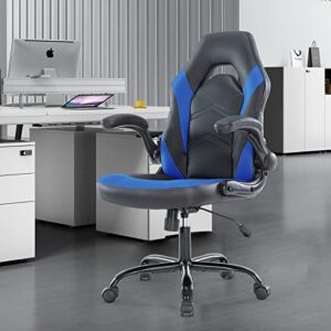 OLIXIS Office PU Leather Managerial Executive Chair, Blue