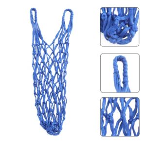 iplusmile 2 pcs Treat Coop Mesh Fruit Horses& Large Gooseblue for Feeder Practical Full Waste Nets Chicken Farm Bag- Hay Rope Net- Vegetable Holder Net Simulates Tote Goat Poultry Small