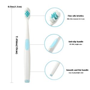 GoodUping Fine Silk Toothbrush for Sensitive Teeth, 10000 Bristles Nano Toothbrush, Extra Soft Toothbrush for Adult, Pregnancy and Junior.(8 Count)