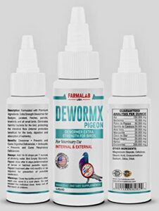 dewormx liquido para palomas 60ml dewormx liquid for pigeons doves birds 60ml palomos buchones mensajeros pigeon tabs pigeonvita vitamins la lechita