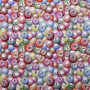 mook fabrics cotton bingo, multi, 15 yard bolt