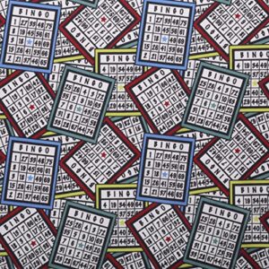 mook fabrics cotton bingo, multi, 15 yard bolt