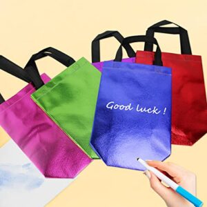 SPERPAND 18Pcs Gift Bags Medium Size-10.2" Rainbow Gift Bags With Handles-Party Favor Bags for Presents, Birthday, Wedding, Valentines, Baby Shower, Halloween, Christmas Party Favors