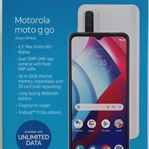 Motorola AT&T XT2163-7 Moto G Go 4G 32GB 6.5" Prepaid Smartphone Phone - Carrier Locked to AT&T