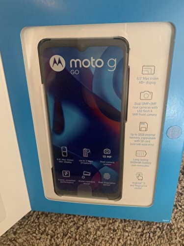 Motorola AT&T XT2163-7 Moto G Go 4G 32GB 6.5" Prepaid Smartphone Phone - Carrier Locked to AT&T