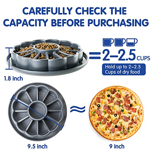 Slow Feeder Dog Bowls-Anti-Choking Dog Slow Feeder for Large Breed, Medium and Small Breed, Slow Eating Bowl for Dry Wet Food, Anti-Gulping Slow Feeding Bowl