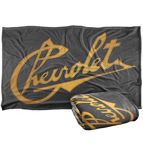 Chevrolet Blanket, 36"x58" Stitched Chevrolet Script Silky Touch Super Soft Throw Blanket