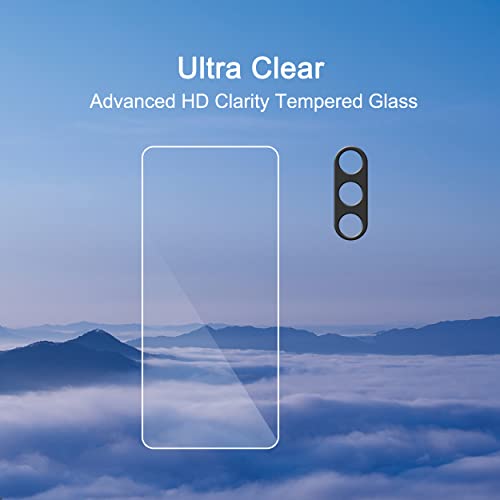 Ailun Glass Screen Protector for Galaxy S23 [6.1 Inch] 3Pack + 3Pack Camera Lens Tempered Glass Fingerprint Unlock Compatible 0.25mm Ultra Clear Anti-Scratch Case Friendly [Not For S23 Ultra]