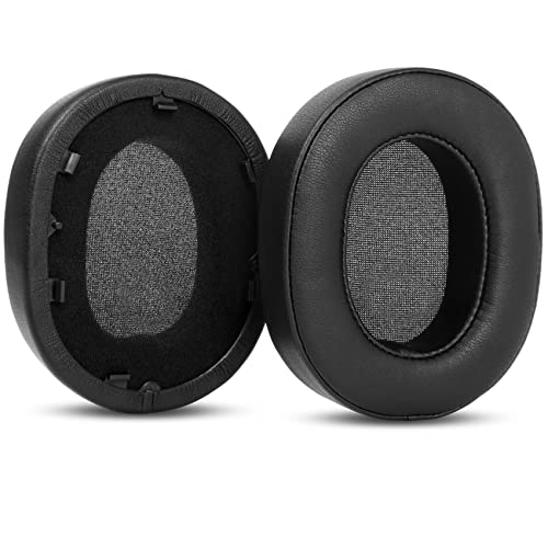 WH-1000XM5 Ear Pads-YunYiYi Replacement Earpads Ear Cushion Compatible with Sony WH-1000XM5 Headphones Protein Leather Ear Cups/Earmuffs/Cover. (Black)