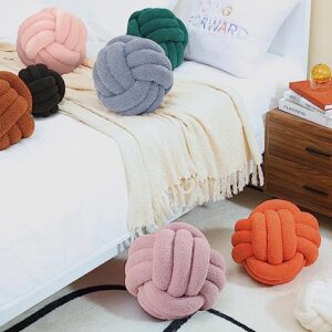 ZAKUN Know Pillow Balls, Round Ball Pillows Decorative Throw Pillows, Soft Plush Knotted Pillows Home Decoration for Sofa Bed Couch Handmade Knotted Ball Throw Pillow Cushion