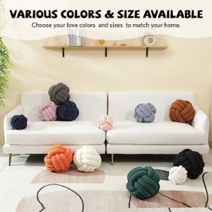 ZAKUN Know Pillow Balls, Round Ball Pillows Decorative Throw Pillows, Soft Plush Knotted Pillows Home Decoration for Sofa Bed Couch Handmade Knotted Ball Throw Pillow Cushion