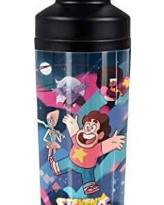 Steven Universe OFFICIAL Group Shot 18 oz Insulated Water Bottle, Leak Resistant, Vacuum Insulated Stainless Steel with 2-in-1 Loop Cap