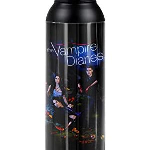 The Vampire Diaries OFFICIAL Tempted 24 oz Insulated Canteen Water Bottle, Leak Resistant, Vacuum Insulated Stainless Steel with Loop Cap