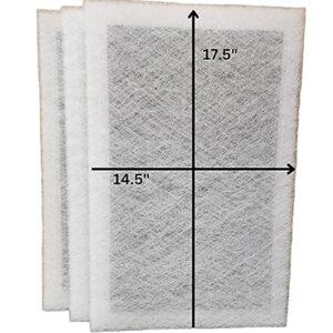 Fast-Shipped-Filters 3 Pack 16x20 Dynamic Air Cleaner Replacement Filters (Actual filter size is 14.5x17.5)