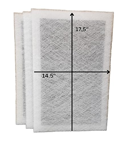 Fast-Shipped-Filters 3 Pack 16x20 Dynamic Air Cleaner Replacement Filters (Actual filter size is 14.5x17.5)