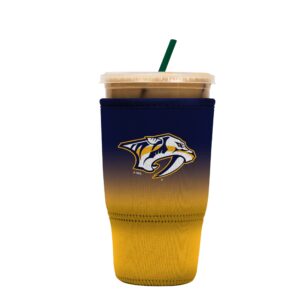 sok it java sok nhl iced coffee & cold soda insulated neoprene cup sleeve (nashville predators, large: 30-32oz)