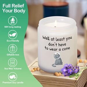 Get Well Soon Gifts for Women ,Feel Better Gifts for Women or Men ,Funny Cute Recovery After Surgery Gifts for Friend,Take Your Pain Scented Soy Candle Gifts, Inspirational Candles - Lavender