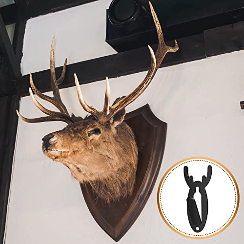 European Mount Skull Hanger Deer Skull Wall Mount Hooks Antler Style Hanger Deer Skull Hanging and Mounting Easy Installation for Living Room Bedroom Home Decor Indoor and Outdoor Use (4 Pcs)