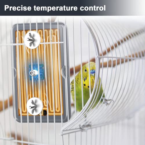 Fenocran Indoor Bird Heater Pad, USB Bird Warmer Heater, Bird Heater for Parakeets 4.5" X 7"