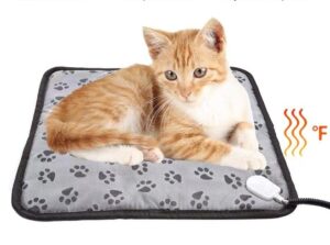 heated pet pad, self-warming pet pad, heated pet bed, electric heating pad for cats dogs, temperature adjustable heating pad