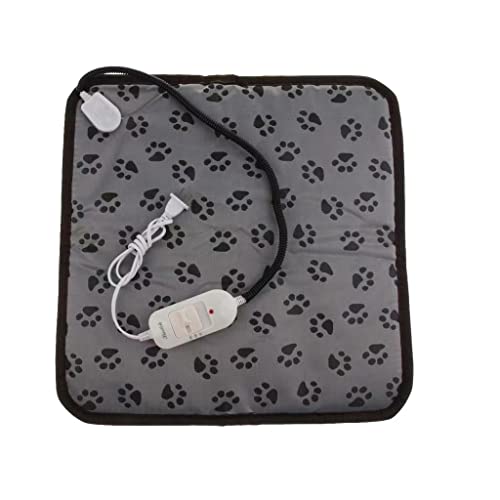 Heated Pet Pad, Self-Warming Pet Pad, Heated Pet Bed, Electric Heating pad for Cats Dogs, Temperature Adjustable Heating Pad