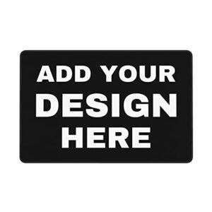 Custom Rug Design Your Photo Logo Text Personalized Door Mat Area Carpet for Home Bedroom Living Room Office Decorative 60x39in