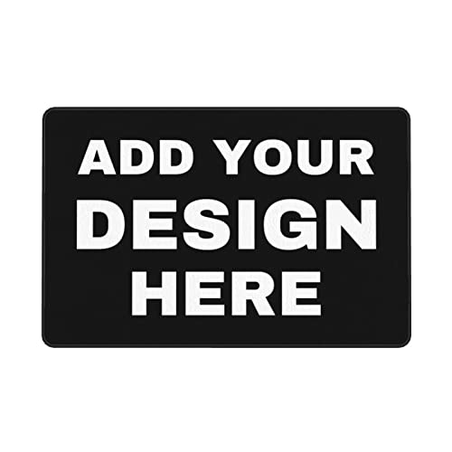 Custom Rug Design Your Photo Logo Text Personalized Door Mat Area Carpet for Home Bedroom Living Room Office Decorative 60x39in