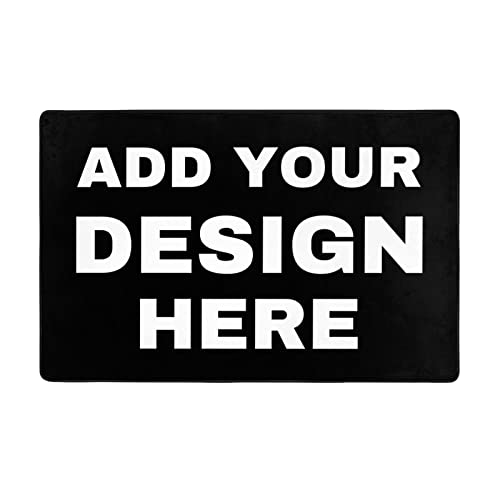 Custom Rug Design Your Photo Logo Text Personalized Door Mat Area Carpet for Home Bedroom Living Room Office Decorative 60x39in