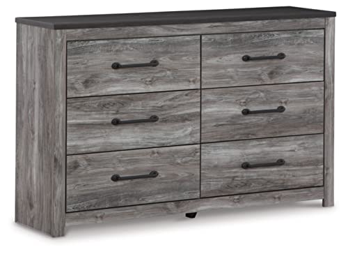 Signature Design by Ashley Bronyan Contemporary 6 Drawer Dresser, Gray