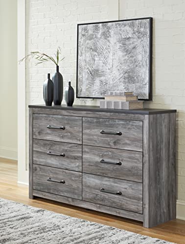 Signature Design by Ashley Bronyan Contemporary 6 Drawer Dresser, Gray