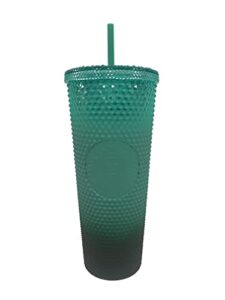 starbucks green gradient studded acrylic tumbler fall winter holiday 2022 (24 oz - venti)