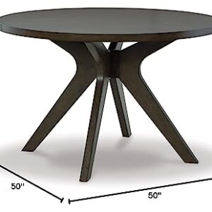 Signature Design by Ashley Wittland Contemporary Dining Table, Dark Brown