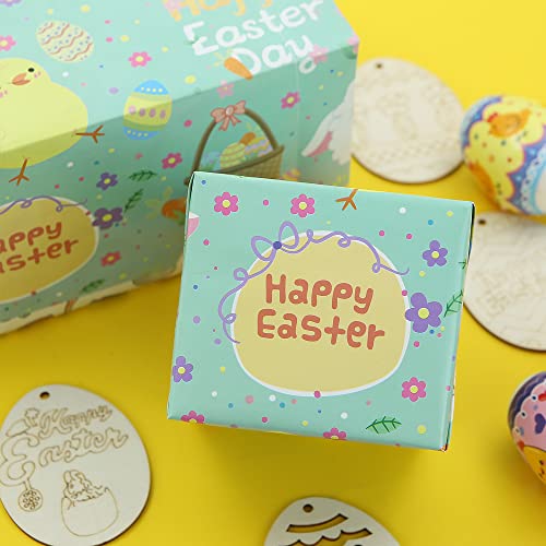 Gift Wrapping Papers, Easter Egg Rabbit Sheep Chick Wrap Paper, Happy Easter Theme Gift Wrap Paper for Kids Girls Boys Family Friends in Eater Day or Birthday Party, 20 x 28 inches per sheet(6 sheets)