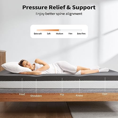 PERLECARE 3 Inch Twin Mattress Topper, Memory Foam Mattress Topper for Cooling Sleep, Bamboo Charcoal Infusion for Odor Absorption, CertiPUR-US Certified